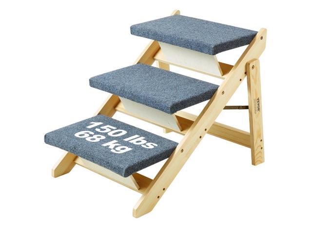 Click here for VEVOR Wood Pet Stairs/Pet Steps  2-in-1 Foldable W... prices