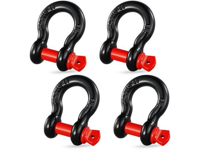 Click here for VEVOR 5/8 D-Ring Shackle  4 Pack Alloy Steel Shack... prices