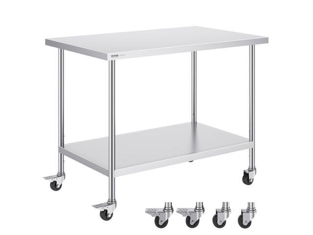 Click here for VEVOR Stainless Steel Work Table 30 x 48 x 38 Inch... prices