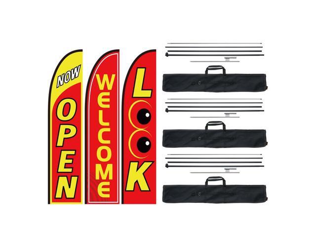 Click here for VEVOR Open Flags for Business Advertising Feather... prices