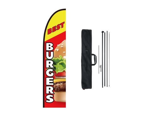 Click here for VEVOR Burger Restaurant Advertising Feather Flag K... prices