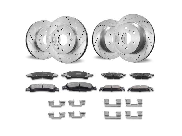 Click here for VEVOR Drilled Slotted Front Rear Brake Rotors Pads... prices