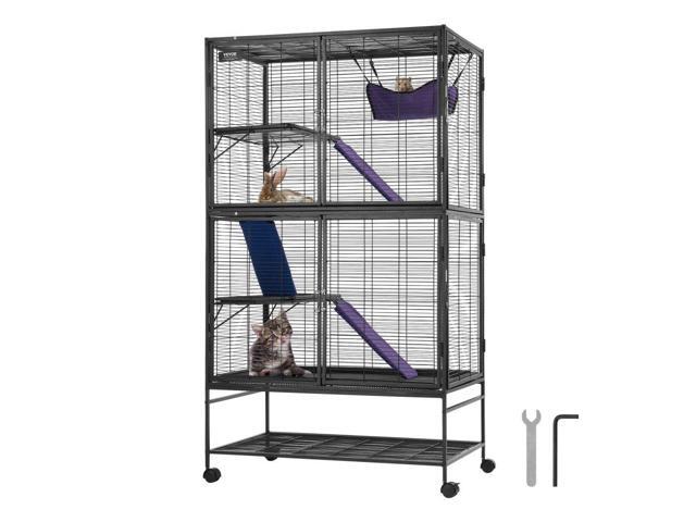 Click here for VEVOR 64.6 Metal Small Animal Cage 4-Tier Rolling... prices