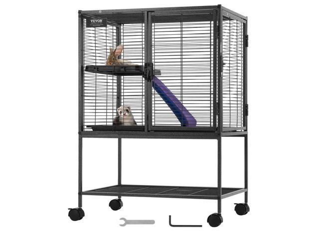 Click here for VEVOR 34 Metal Small Animal Cage 2-Tier Rolling Fe... prices