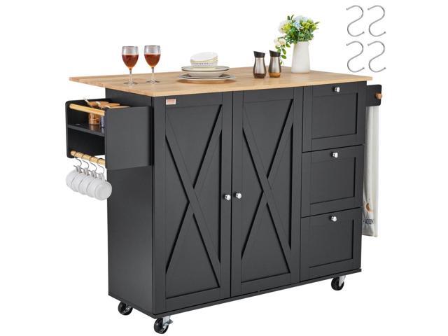 Click here for VEVOR Kitchen Island Cart Rolling Storage Cabinet... prices
