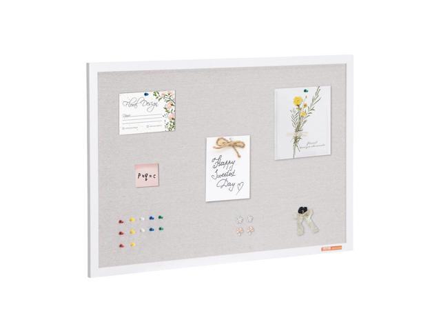 Click here for VEVOR 36x24 White Cork Board with Linen Surface St... prices