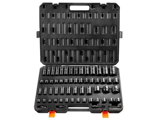 Click here for VEVOR Impact Sockets Set 59pcs 6-Point 3/8 & 1/2 D... prices