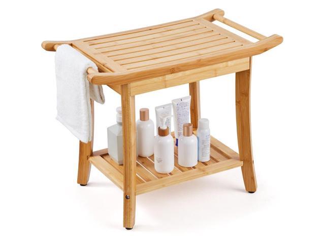 Click here for VEVOR Bamboo Shower Bench 24 x 13.8 x 18.9 in Show... prices