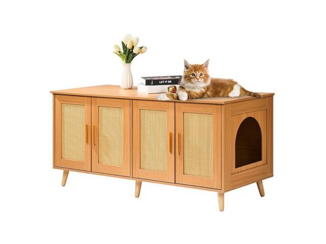 Click here for VEVOR Cat Litter Box Enclosure Wooden Litter Box F... prices