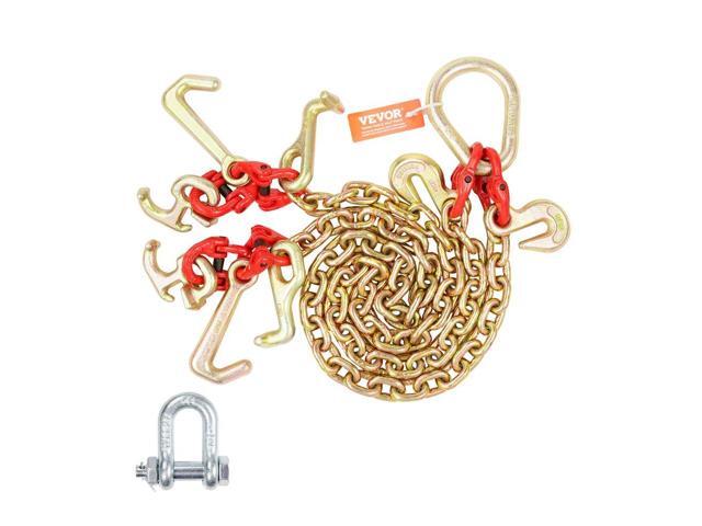 Click here for VEVOR 5/16 x 3 G80 Tow Chain V-Chain Bridle RTJ &... prices