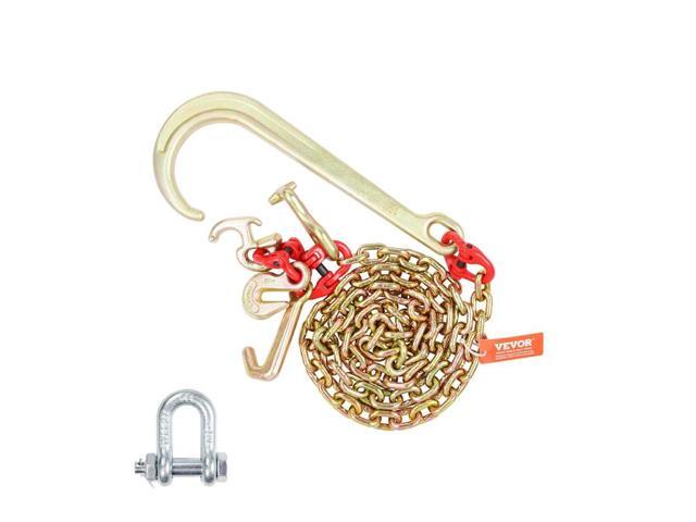 Click here for VEVOR 5/16x6 G80 Tow Chain 15 J Hook Long Shank RT... prices