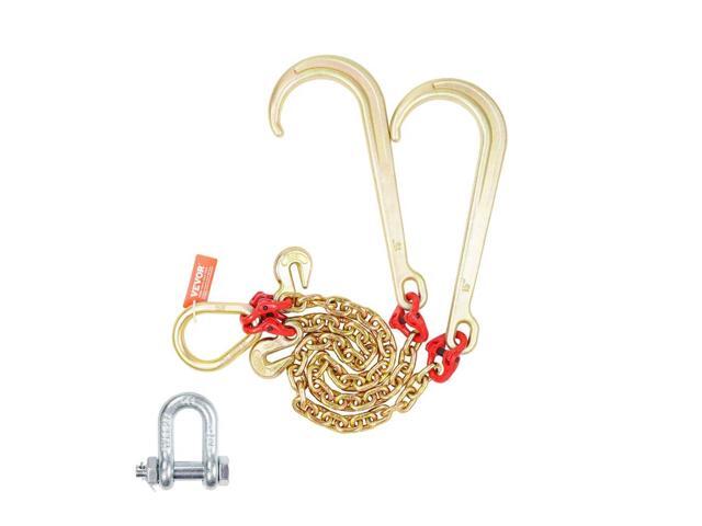 Click here for VEVOR 5/16 x 2 G80 Tow Chain J Hook V-Chain Bridle... prices
