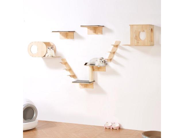 Click here for VEVOR Wall Mounted Cat Shelves Tree with Jumping B... prices