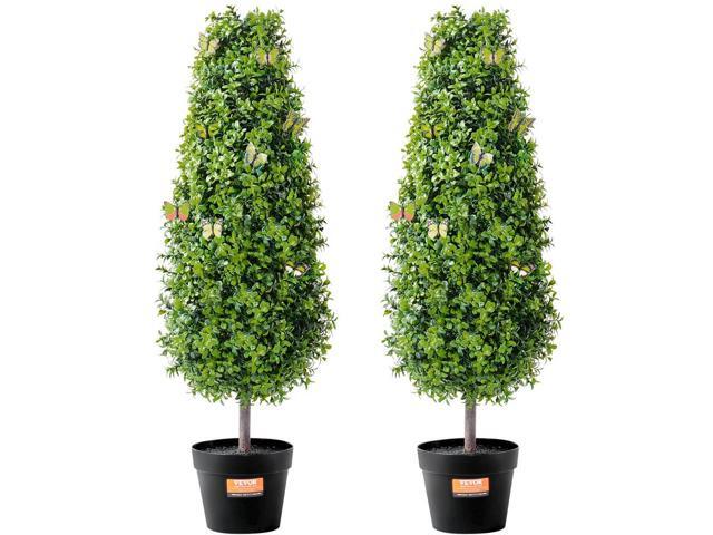 Click here for VEVOR 2 Pack 3 Artificial Boxwood Topiary Tree Fau... prices