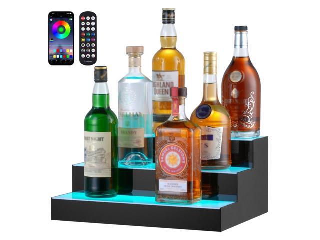 Click here for VEVOR LED Lighted Liquor Bottle Display Bar Shelf... prices