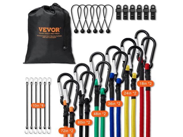 Click here for VEVOR 30 Pcs Bungee Cords Set 8mm Heavy Duty Bunge... prices