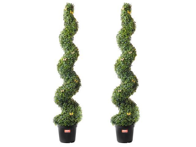 Click here for VEVOR 2 Pack 5 Artificial Boxwood Topiary Tree Fau... prices