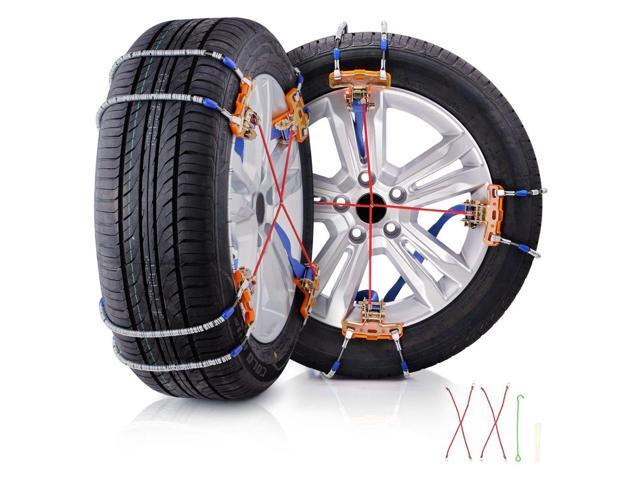 Click here for VEVOR 8 PCS Snow Chains Tire Width 9.2-11.2in/235-... prices