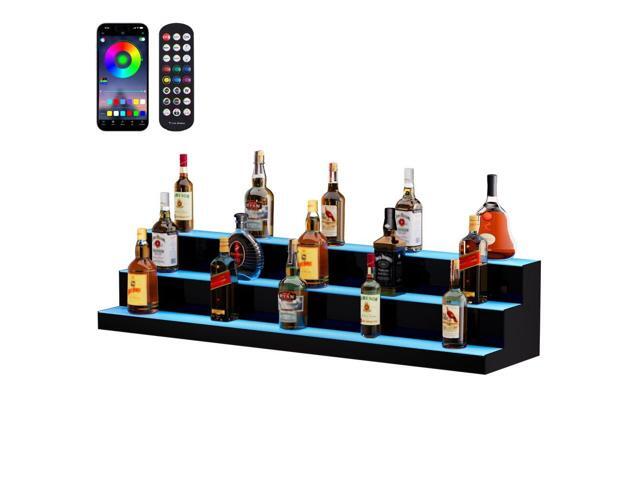 Click here for VEVOR LED Lighted Liquor Bottle Display Bar Shelf... prices