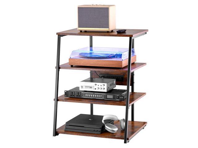 Click here for VEVOR 4-Tier AV Media Stand with Power Strips  Cor... prices