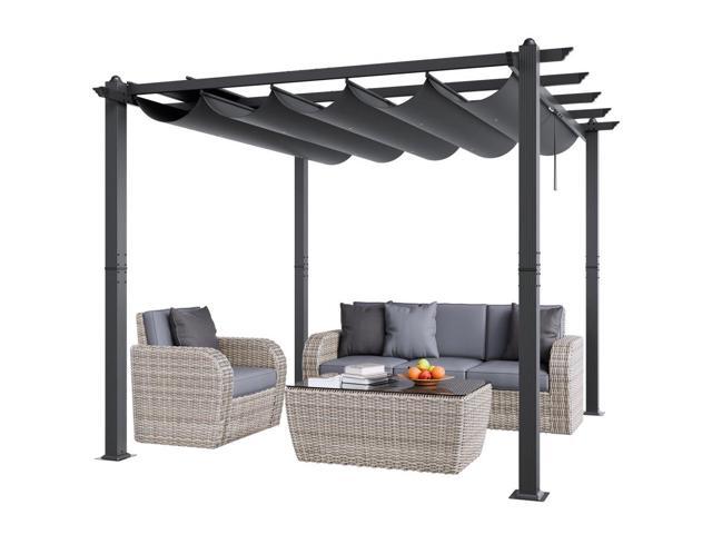 Click here for VEVOR 10x10 Outdoor Retractable Pergola with Sun S... prices