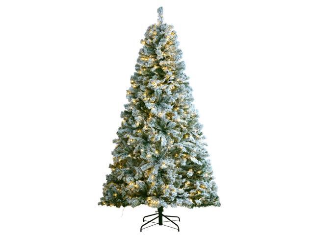 Click here for VEVOR Christmas Tree 7.5ft Prelit Flocked Xmas Tre... prices