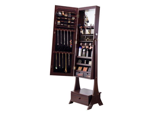 Click here for VEVOR Mirror Jewelry Cabinet Standing Mirror with... prices