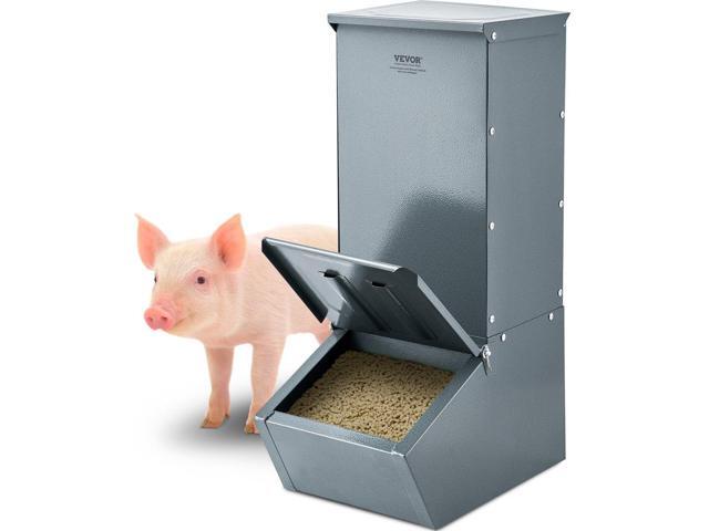 Click here for VEVOR Hog Feeder 2.2 Bushel Metal Double Door Pig... prices