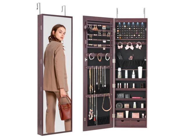 Click here for VEVOR Mirror Jewelry Cabinet 47.05in Lockable Wall... prices