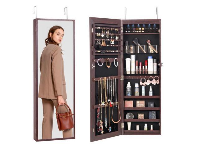 Click here for VEVOR Mirror Jewelry Cabinet 42.52in Lockable Wall... prices