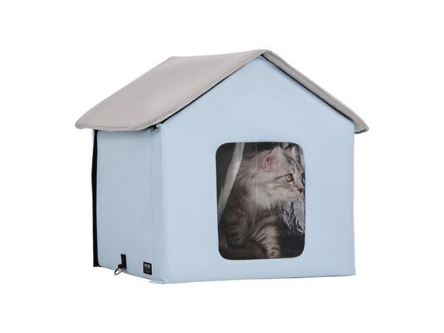 Click here for VEVOR Heated Cat House Foldable Kitty Shelter with... prices