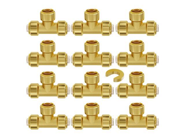 Click here for VEVOR Pipe Fittings  1/2 12PCS Tee Brass Pipe Fitt... prices