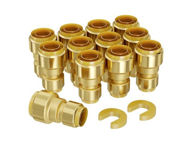Click here for VEVOR Pipe Fittings 1/2-3/4 12PC Brass Straight-Th... prices