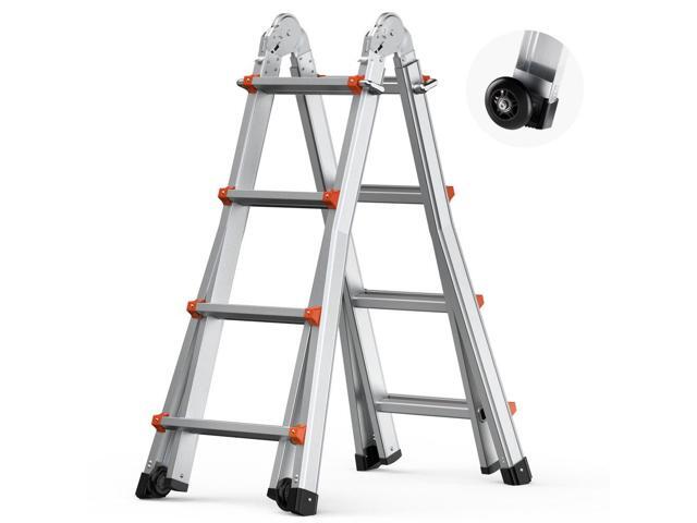 Click here for VEVOR Telescoping Ladder A Frame 13 FT Extension M... prices