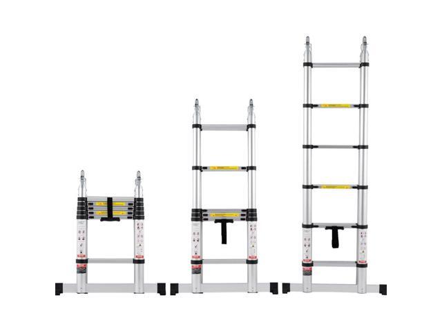 Click here for Telescoping Extension Ladder 12.5FT A-Shape w/ Sta... prices