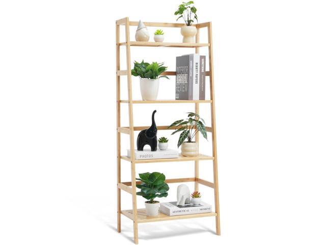 Click here for VEVOR 4-Tier Bamboo Ladder Shelf  Rattan Shelf  Tr... prices