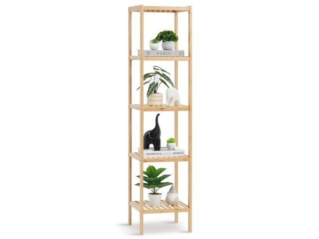 Click here for VEVOR 5-Tier Bathroom Standing Shelf  Rattan Shelf... prices