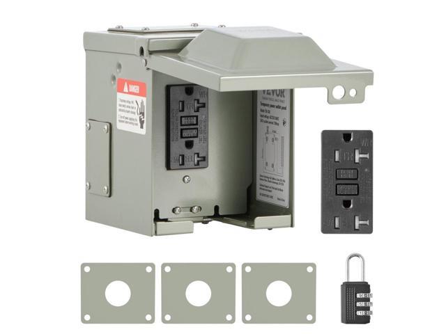 Click here for VEVOR Outdoor Electrical Outlet Box 20 AMP GFCI Re... prices