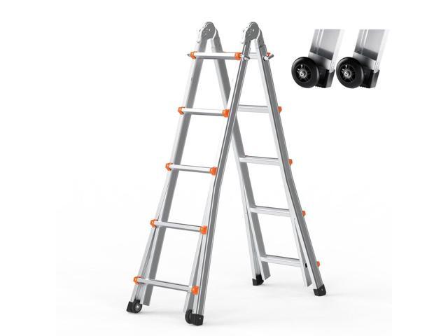 Click here for VEVOR Telescoping Ladder A Frame 19 FT Extension M... prices