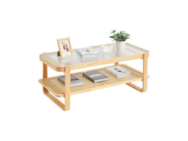 Click here for VEVOR Rattan Coffee Table  Rectangle Rattan Woven... prices