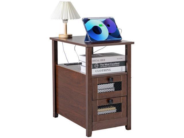 Click here for VEVOR Farmhouse End Table  Narrow Night Stand with... prices