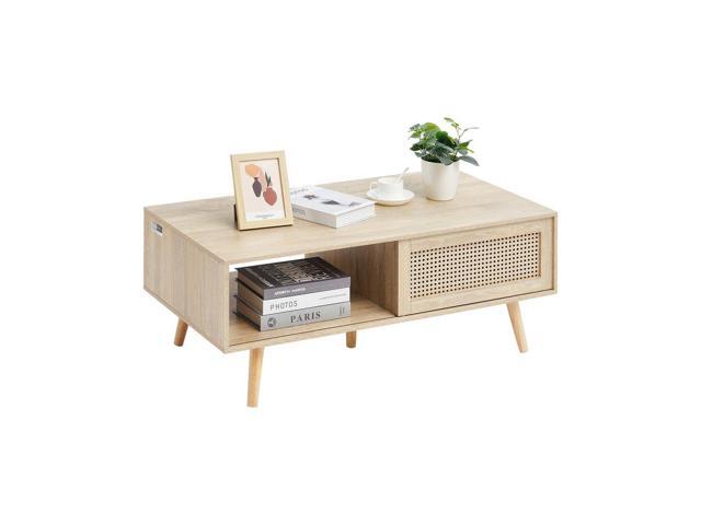 Click here for VEVOR Rattan Coffee Table  Mid Century Coffee Tabl... prices