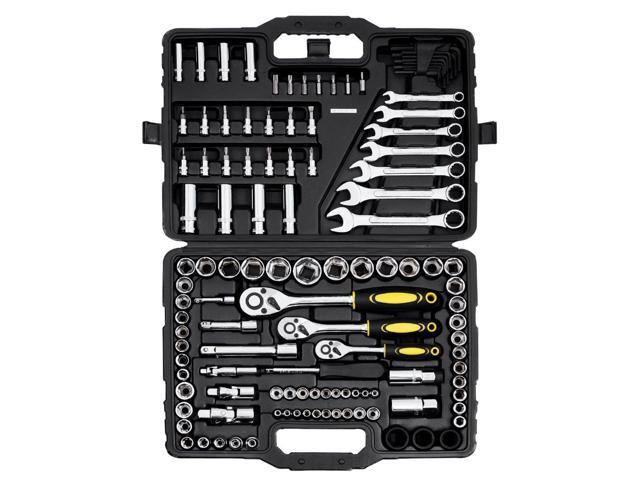 Click here for VEVOR 121-Piece Mechanics Tool Set 1/4 3/8 1/2 Dri... prices