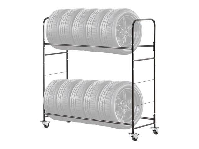 Click here for VEVOR Rolling Tire Storage Rack  2-Shelf Tire Hold... prices