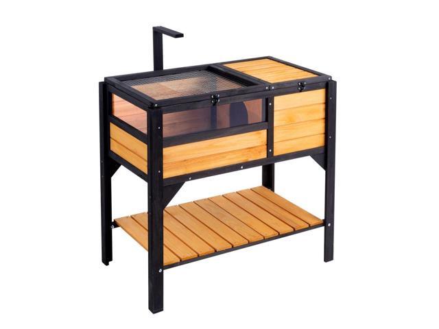 Click here for VEVOR Wooden Tortoise House Tortoise Habitat Indoo... prices