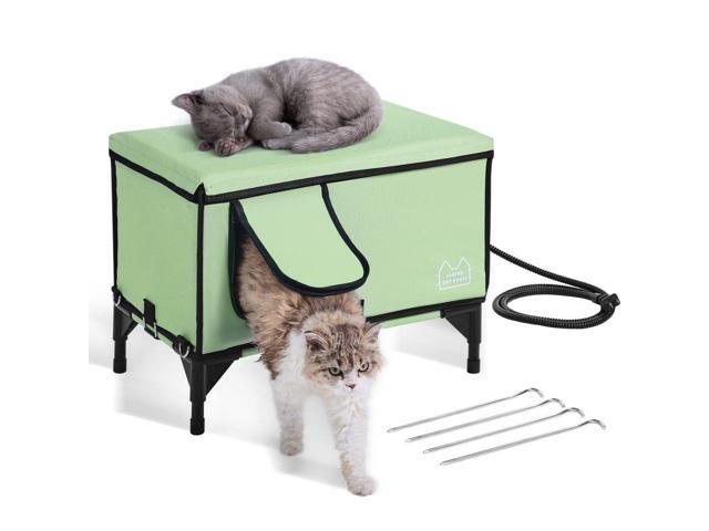 Click here for VEVOR Elevated Heated Cat House Cuboid Kitty Shelt... prices