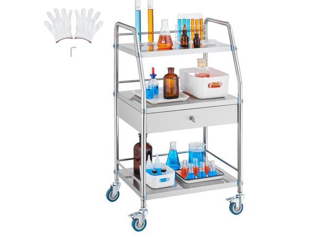 Click here for VEVOR Lab Rolling Cart Dental Lab Serving Cart 3 T... prices