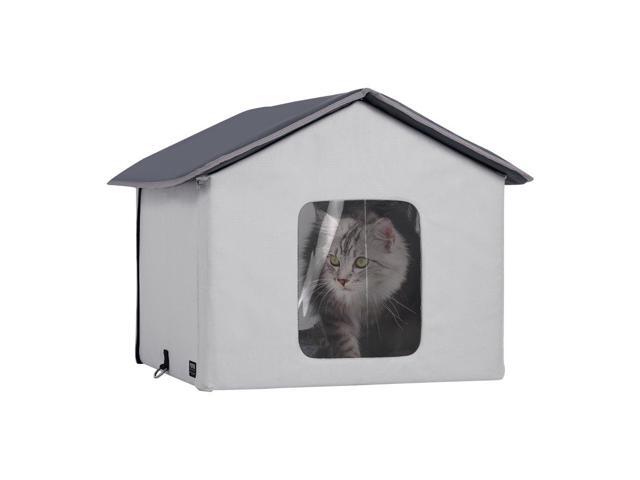 Click here for VEVOR Heated Cat House Foldable Kitty Shelter with... prices