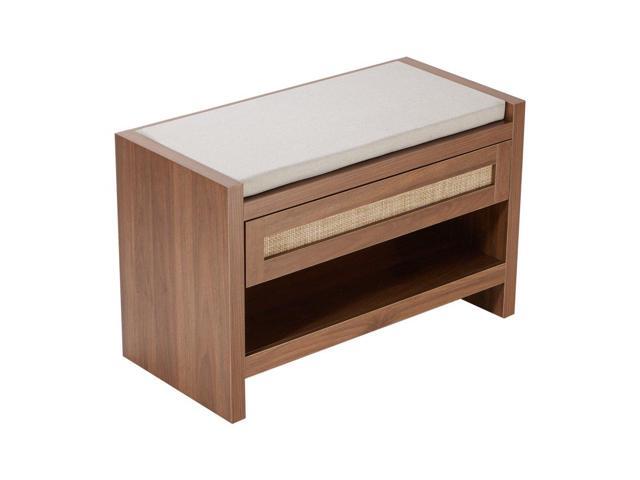 Click here for VEVOR Rattan Bench Woven Bench 30.9 Inches for Ent... prices