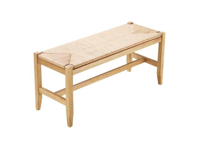 Click here for VEVOR Rattan Bench Wooden Bench 40 Inches for Entr... prices